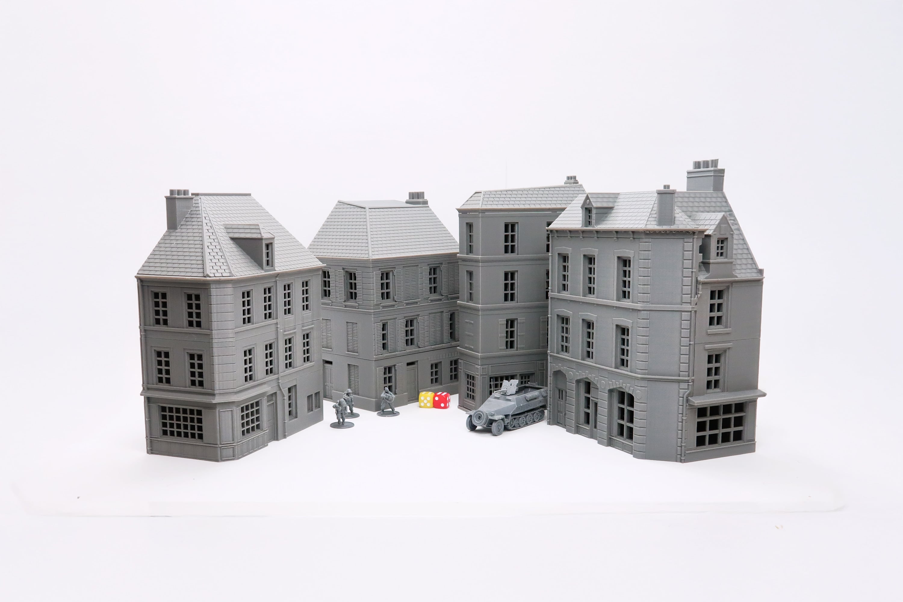 Caen Corner Buildings - Miniature Wargaming French Terrain WW2 by ...