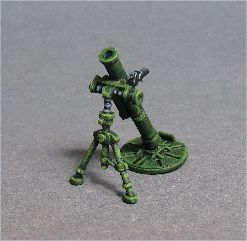 M-37 Soviet 82 mm mortar by Pietia Models - Wargaming3D