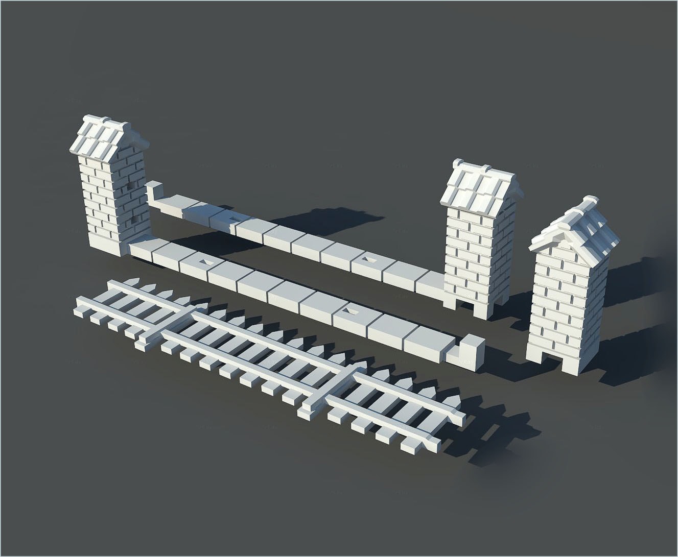 Wooden fence by Pietia Models - Wargaming3D