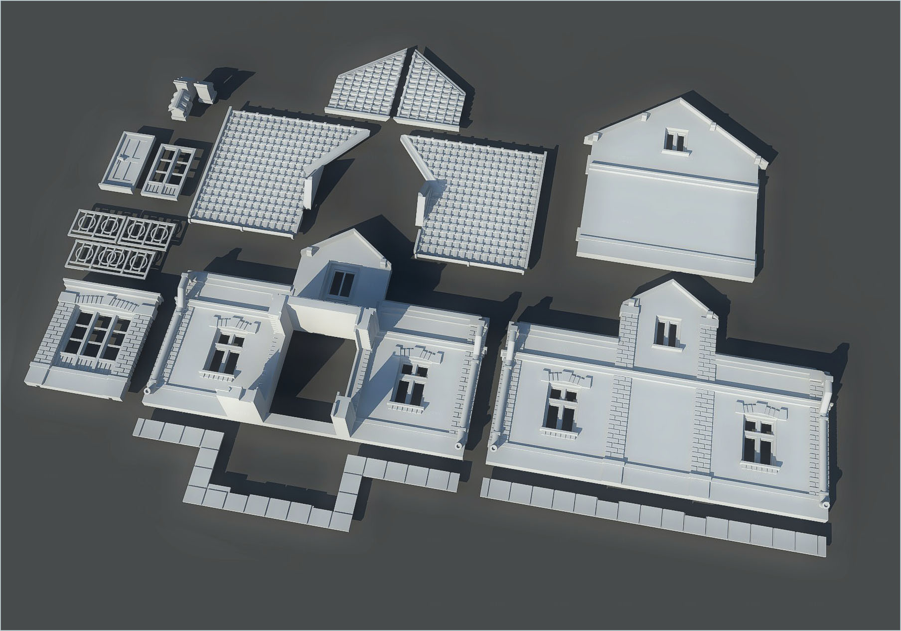 Railwayman's house by Pietia Models - Wargaming3D
