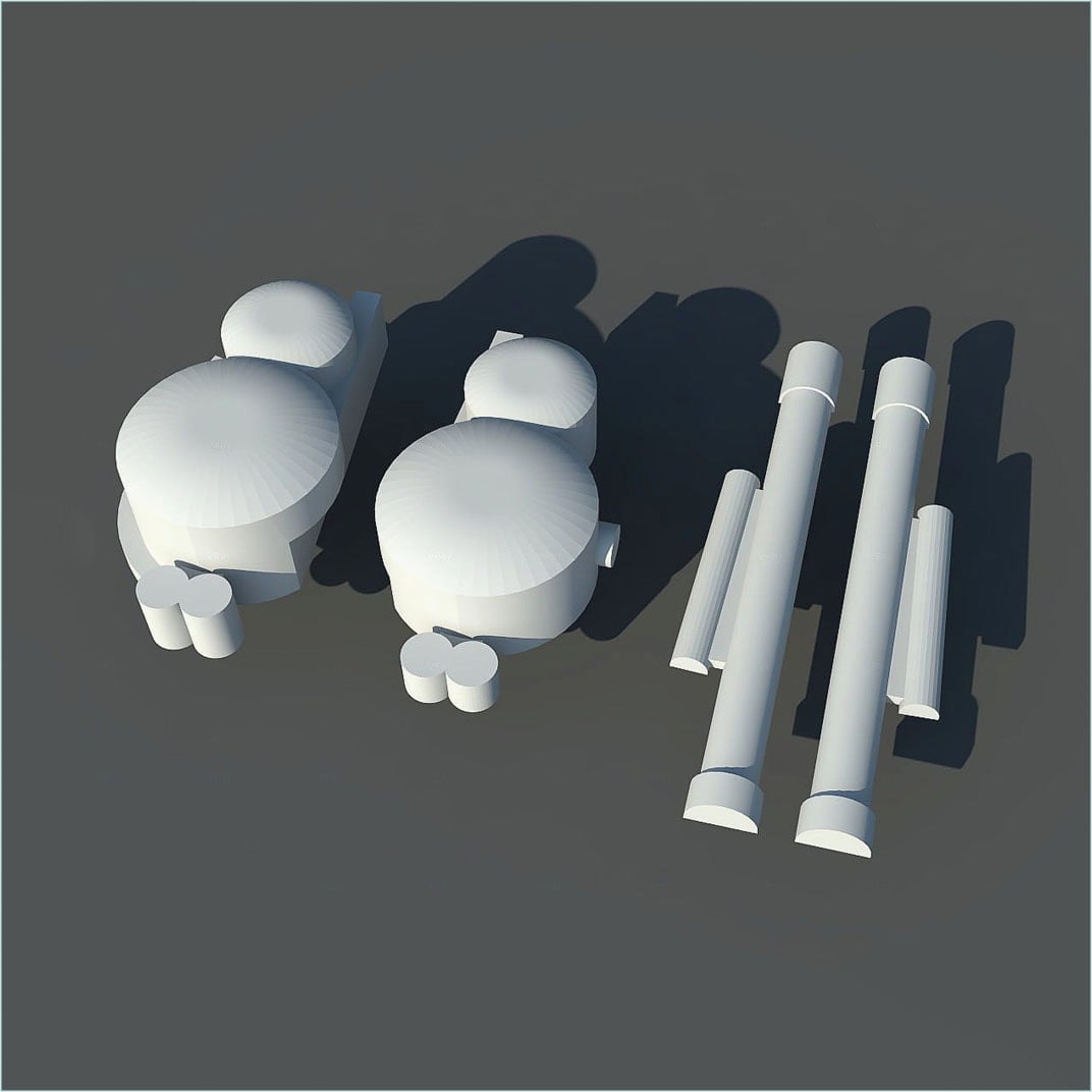 FmW 41 German flamethrower (tanks and tube) by Pietia Models - Wargaming3D