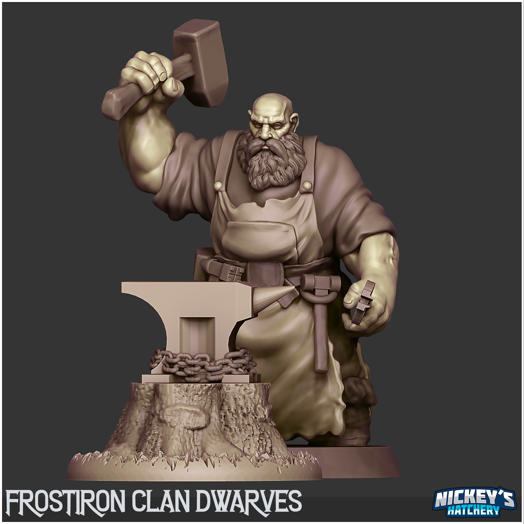 Dwarf Blacksmith by Nickey's Hatchery - MiniHoarder
