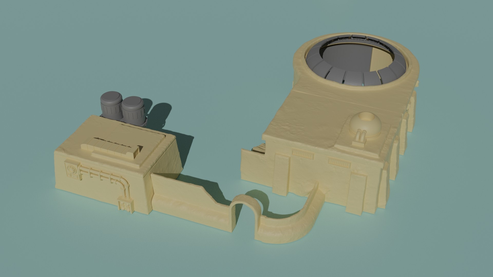 Sci-fi Desert Mechanics Compound - Suitable for Star Wars Legion by ...