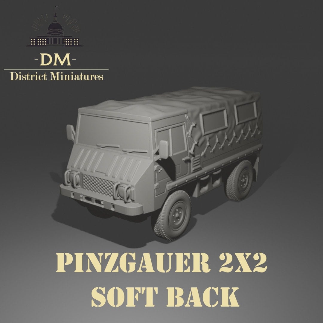 Pinzgauer 2x2 Soft Back (28 mm) by District Miniatures - Wargaming3D