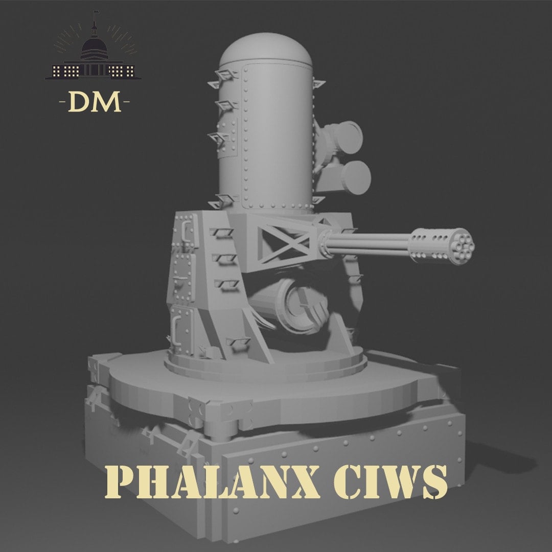 Phalanx and SeaRAM CIWS by District Miniatures - Wargaming3D