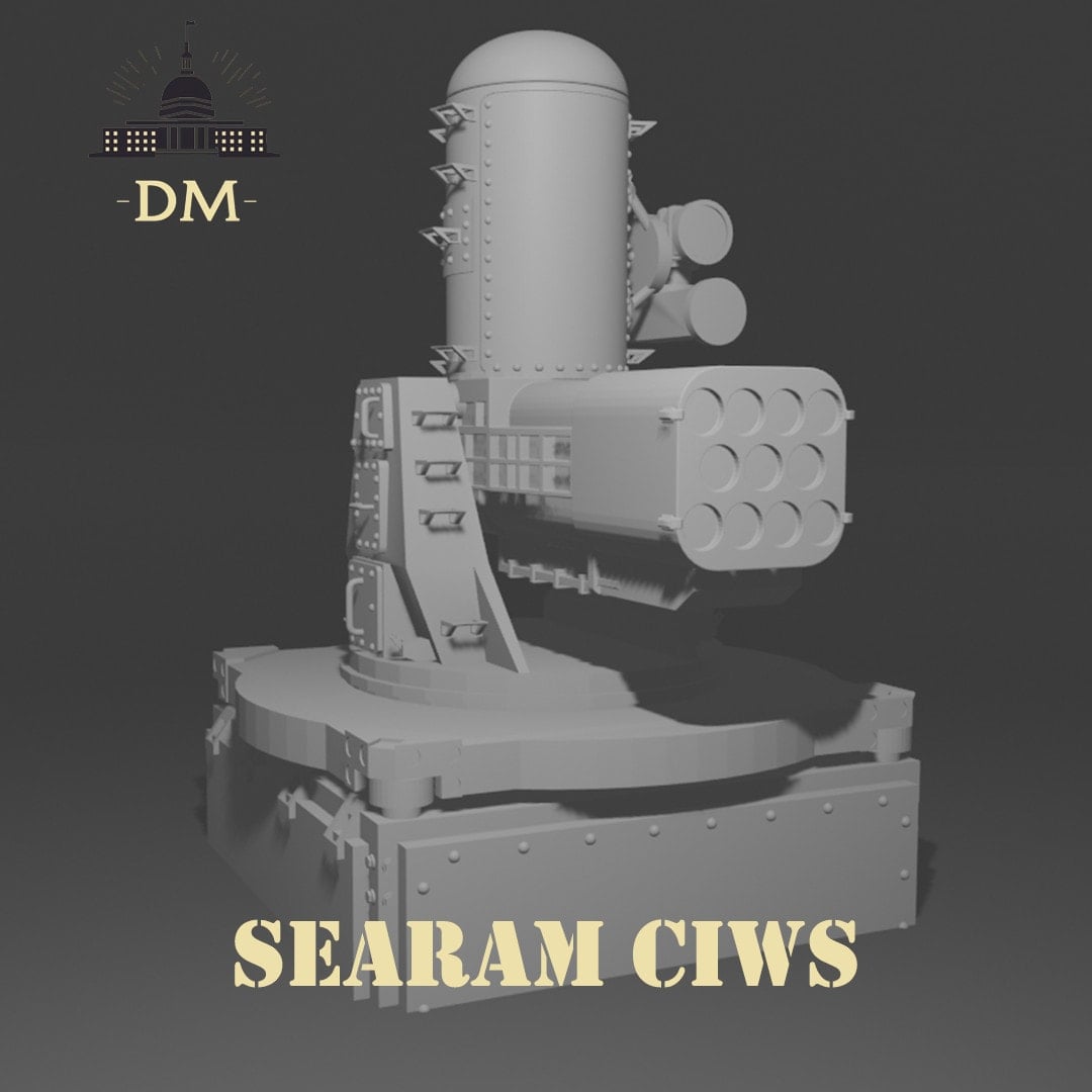 Phalanx and SeaRAM CIWS by District Miniatures - Wargaming3D