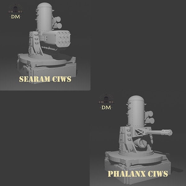 Phalanx and SeaRAM CIWS by District Miniatures - Wargaming3D