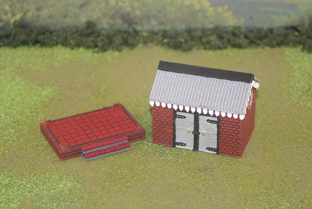 1/35 Scale - Storage Shed - Brick Set by Craig's Models cc - Wargaming3D
