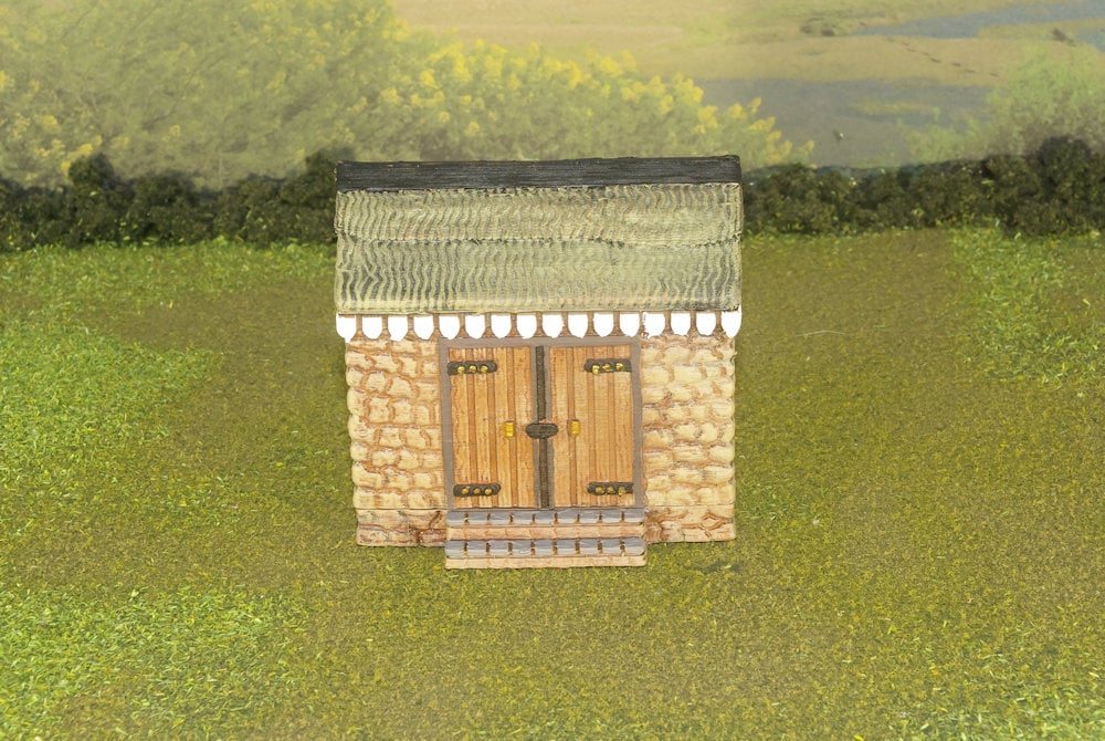1/35 Scale - Storage Shed - Stone Set by Craig's Models cc - Wargaming3D