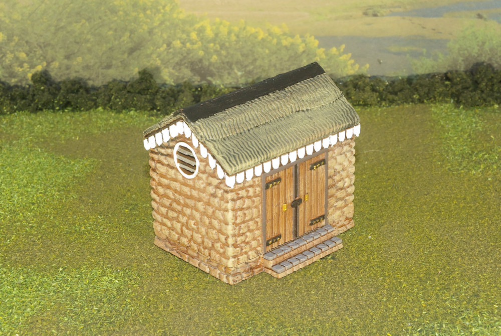 1/35 Scale - Storage Shed - Stone Set by Craig's Models cc - Wargaming3D