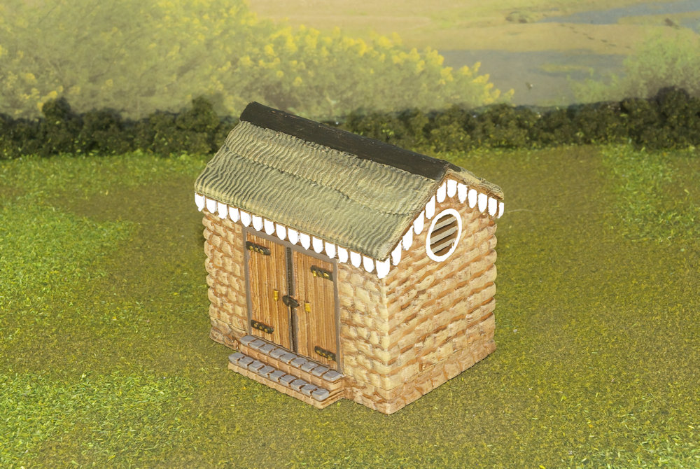 1/35 Scale - Storage Shed - Stone Set by Craig's Models cc - Wargaming3D