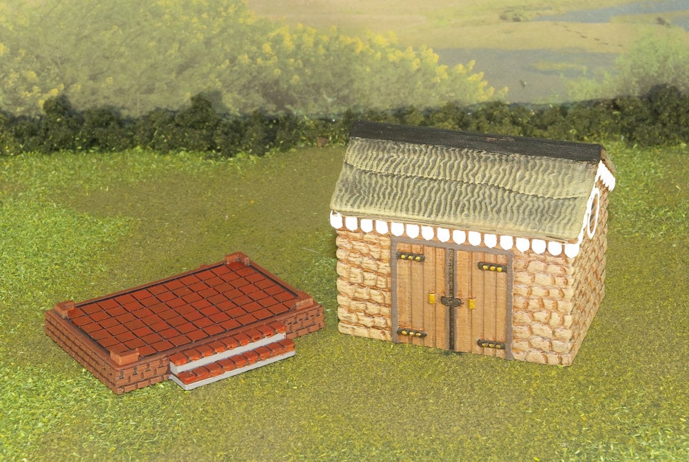 1/56 Scale - Storage Shed - Stone Set by Craig's Models cc - MiniHoarder