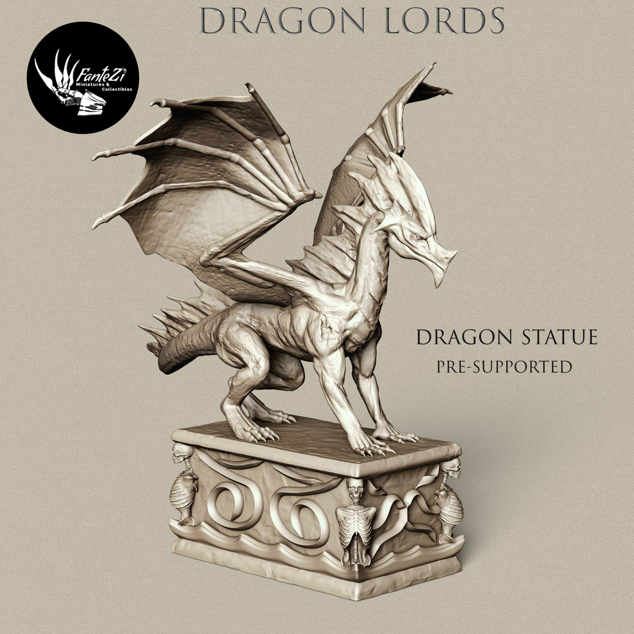 Dragon Statue by FanteZi - MiniHoarder