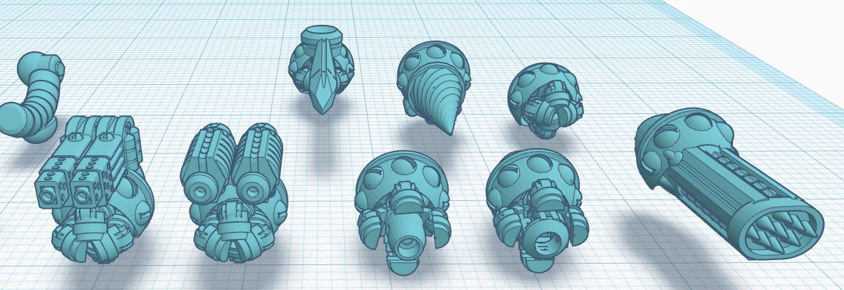 28mm heroic scale sci-fi robots by Miniatures 4 U - MiniHoarder