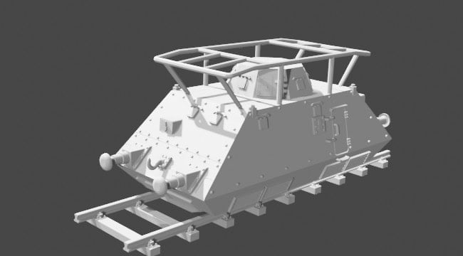 WW2 German Armoured Railway Trolley Personell Carrier / Command Vehicle ...