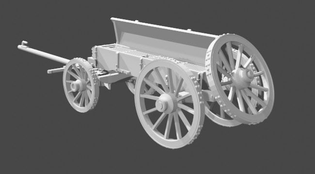 French Napoleonic Ammunition Caisson by Compagnie d'Elite - Wargaming3D