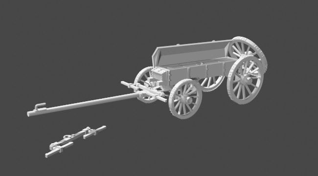 French Napoleonic Ammunition Caisson by Compagnie d'Elite - Wargaming3D