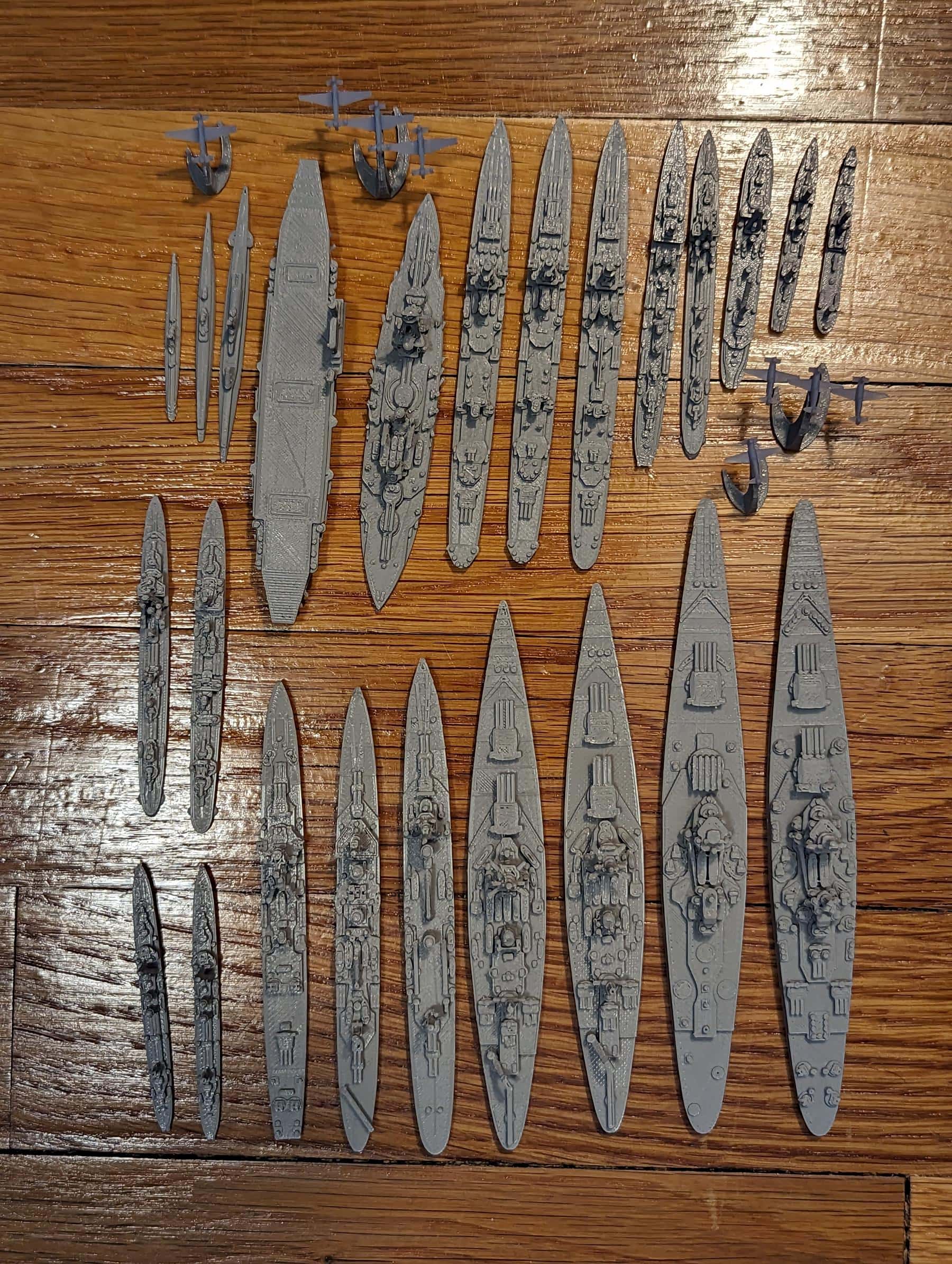 WWII Warship French Collection by Ghukek's Miniatures - Wargaming3D