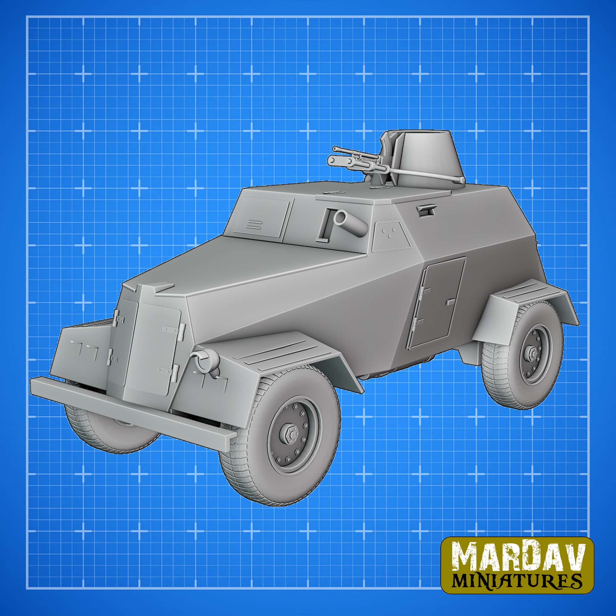 British Humber LRC MkII by MarDav Miniatures - Wargaming3D