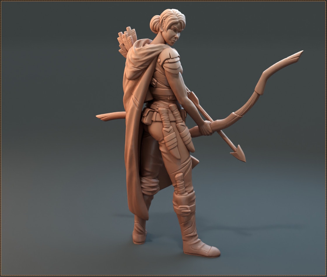 28mm fantasy elven rogue. by Arbalest Miniatures - MiniHoarder