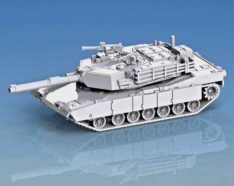 1-100 M1A1 Abrams AIM by M_bergman - Wargaming3D