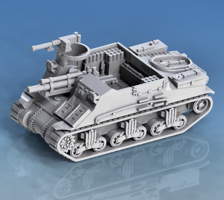 1-100 M7 Priest (3-piece transmission) by m_bergman - Wargaming3D