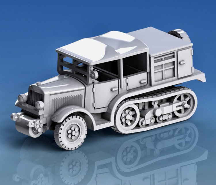 1-100 Unic P107 and Unic U304(f) halftrack by M_bergman - Wargaming3D