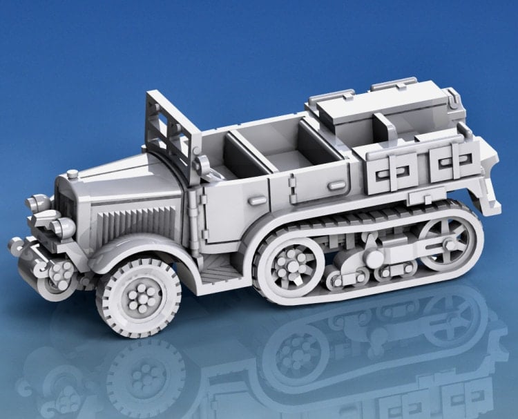 1-100 Unic P107 and Unic U304(f) halftrack by m_bergman - Wargaming3D