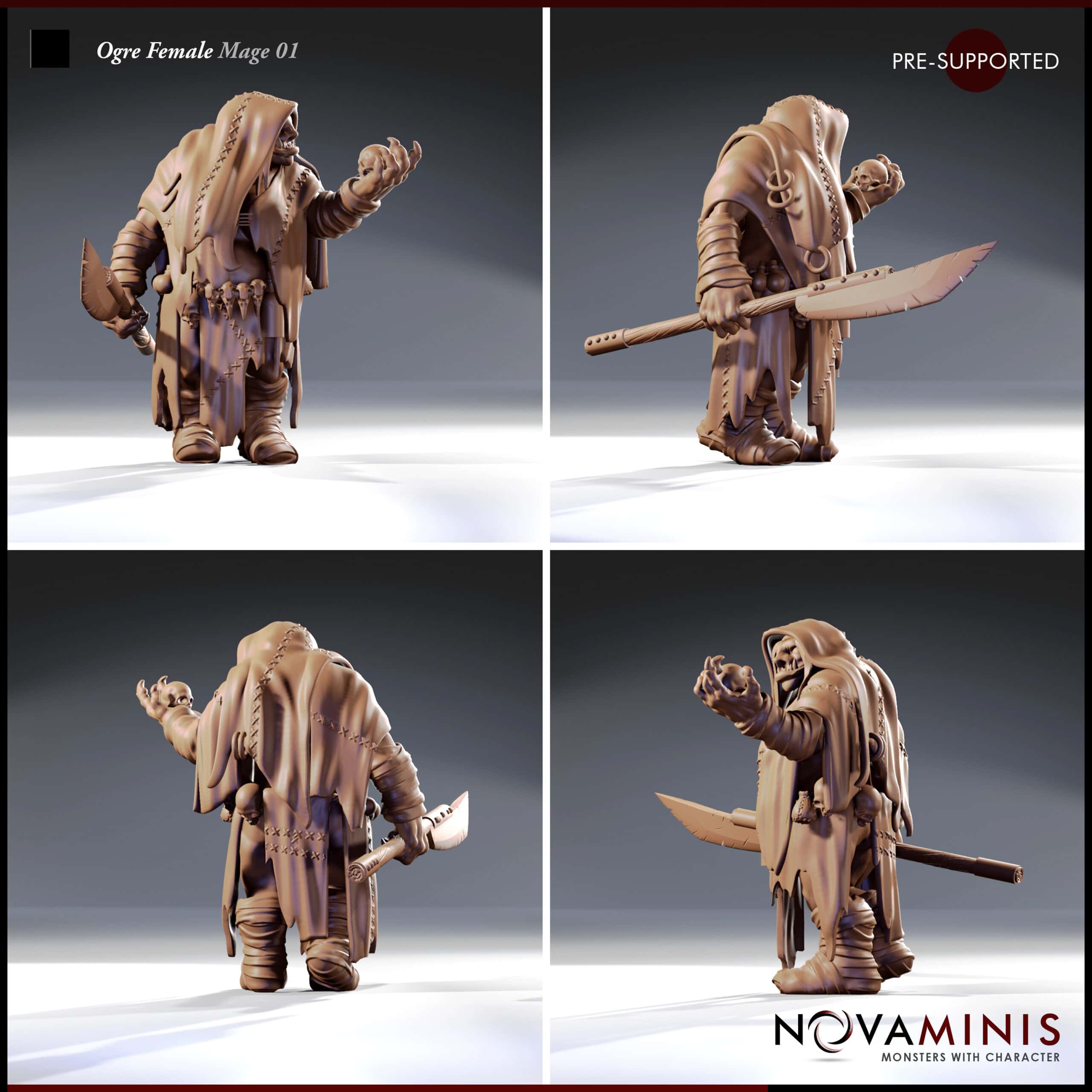 Ogre Female Mage 01 by NovaMinis - MiniHoarder
