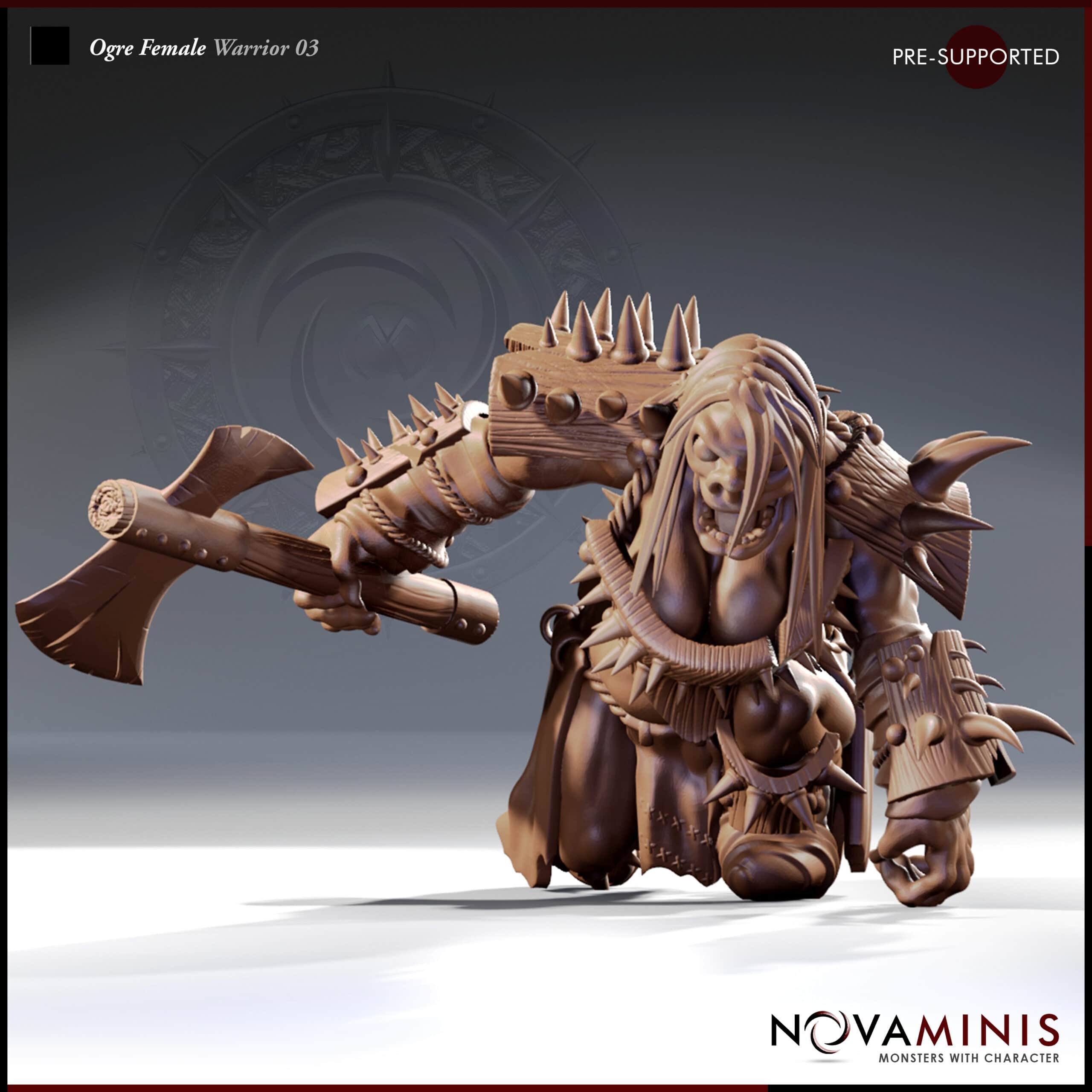 Ogre Female Warrior 03 by NovaMinis - MiniHoarder