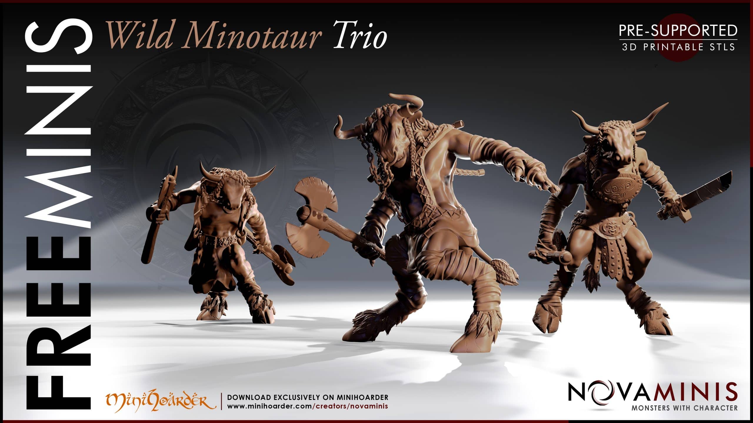 Wild Minotaur Brute MiniPack by NovaMinis - MiniHoarder