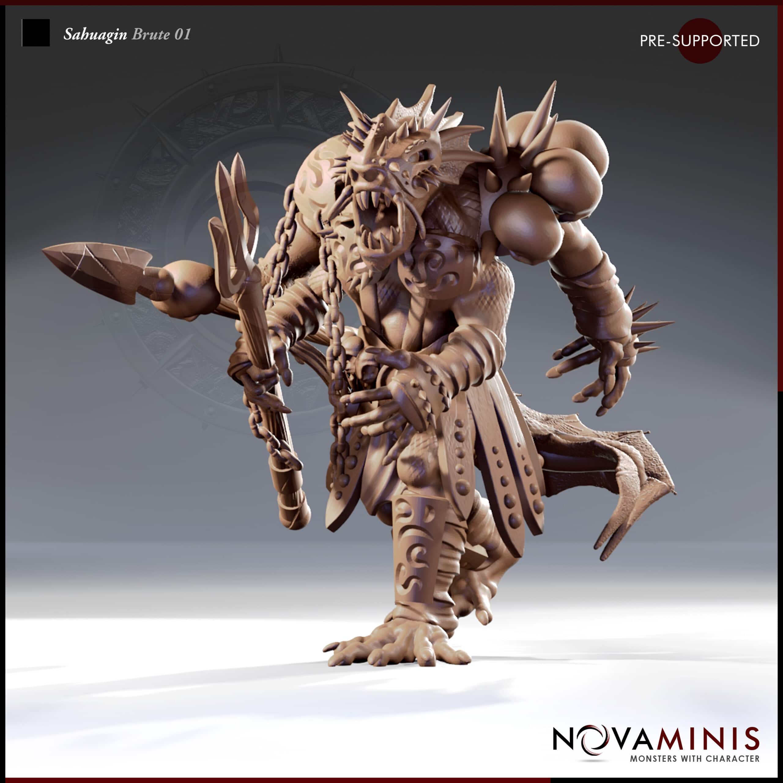 Sahuagin Brute 01 by NovaMinis - MiniHoarder