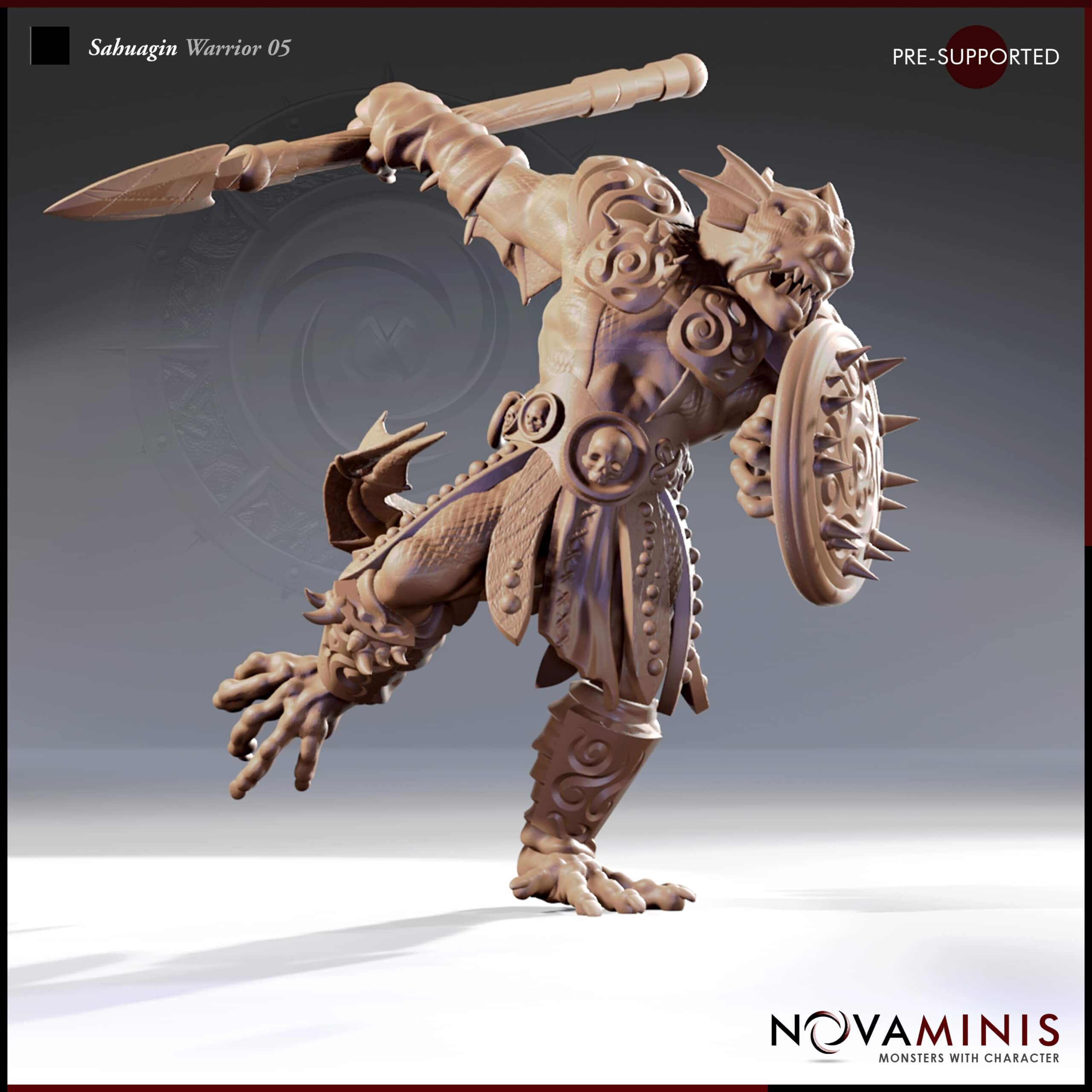 Sahuagin Warrior 05 by NovaMinis - MiniHoarder