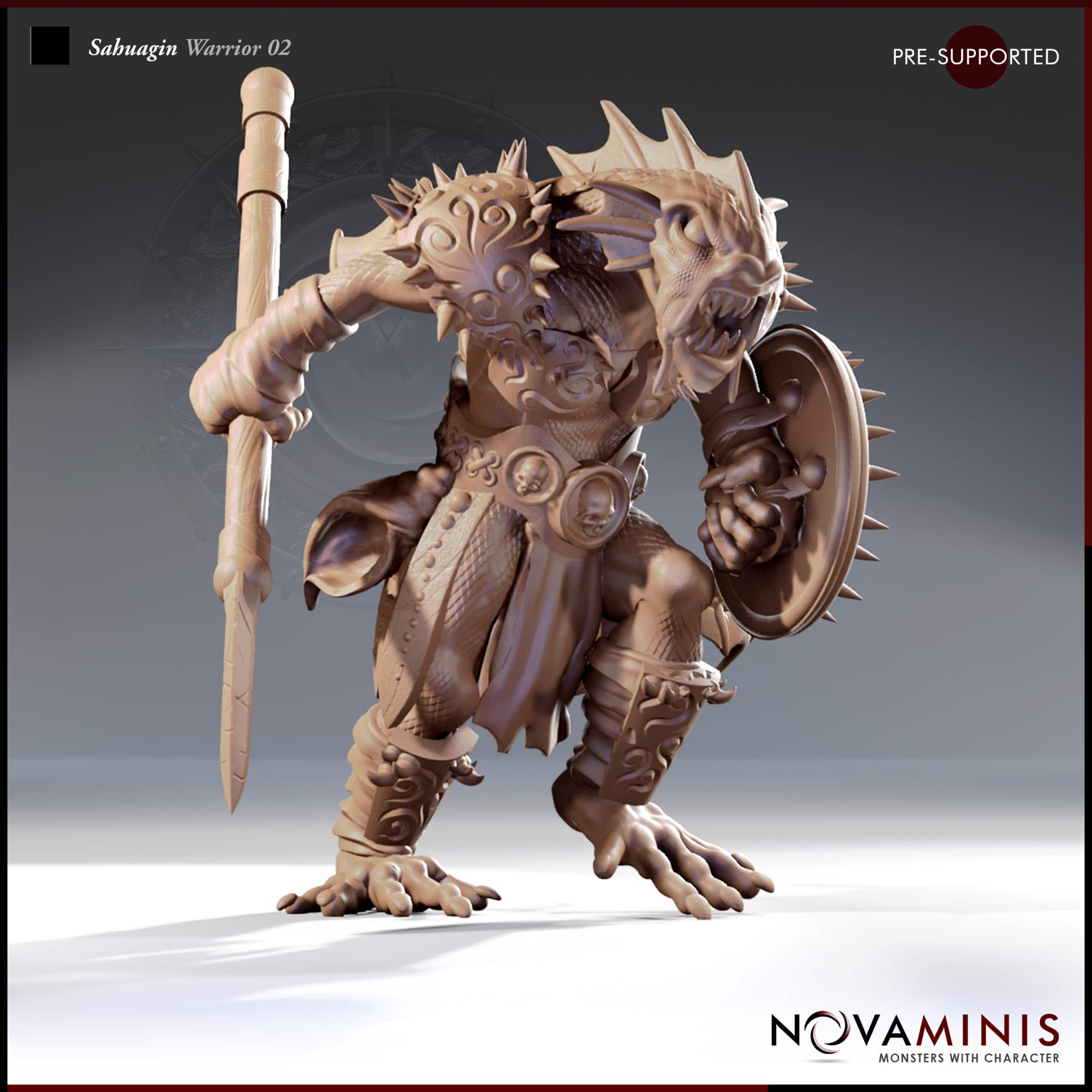 Sahuagin Warrior 02 by NovaMinis - MiniHoarder