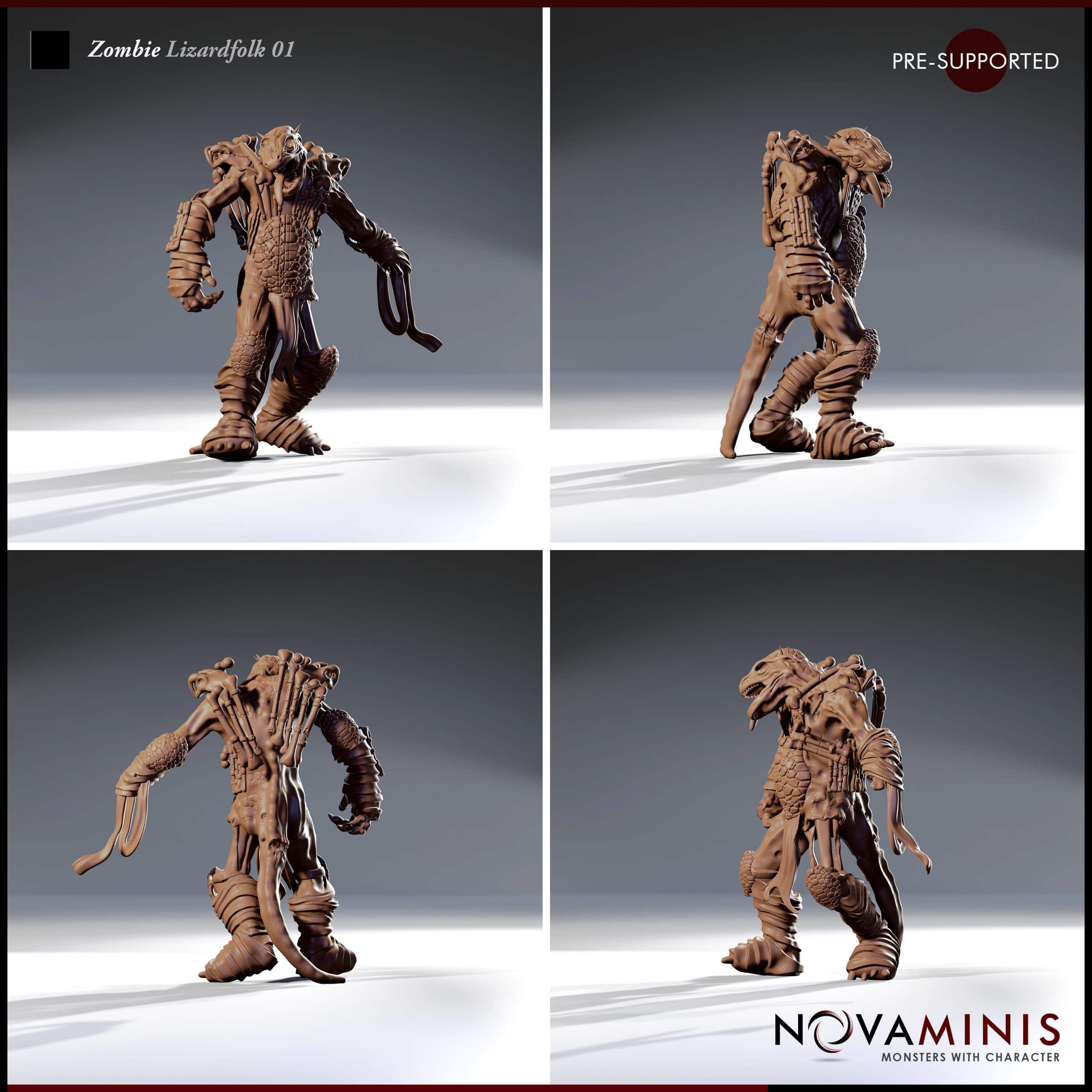 Zombie Lizardfolk 01 by NovaMinis - MiniHoarder