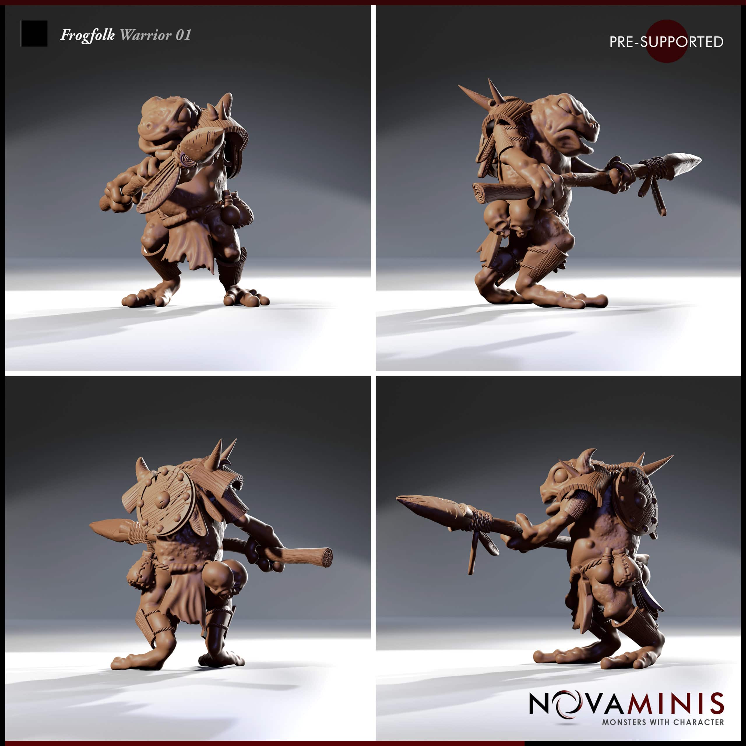 Frogfolk Warrior 01 by NovaMinis - MiniHoarder