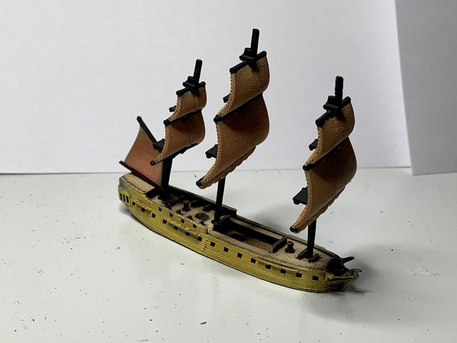 French frigate Aréthuse 40 gun (1792) - HMS Undaunted 38 gun 5th rate ...
