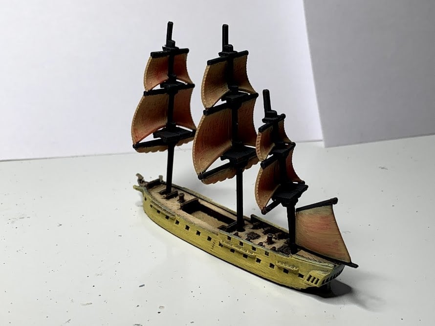 French frigate Aréthuse 40 gun (1792) - HMS Undaunted 38 gun 5th rate ...