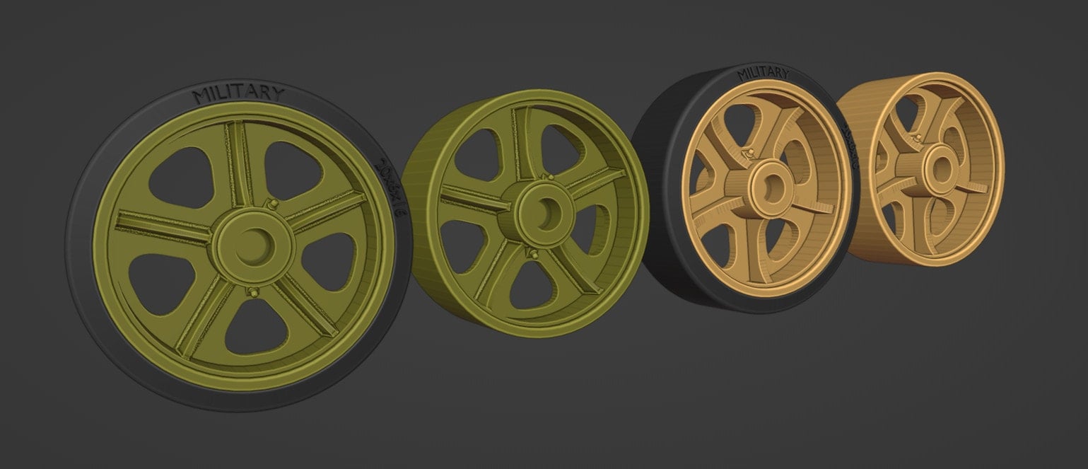 Ritterkrieg WWII US M3 Stuart Roadwheels & Track by Ritterkrieg ...