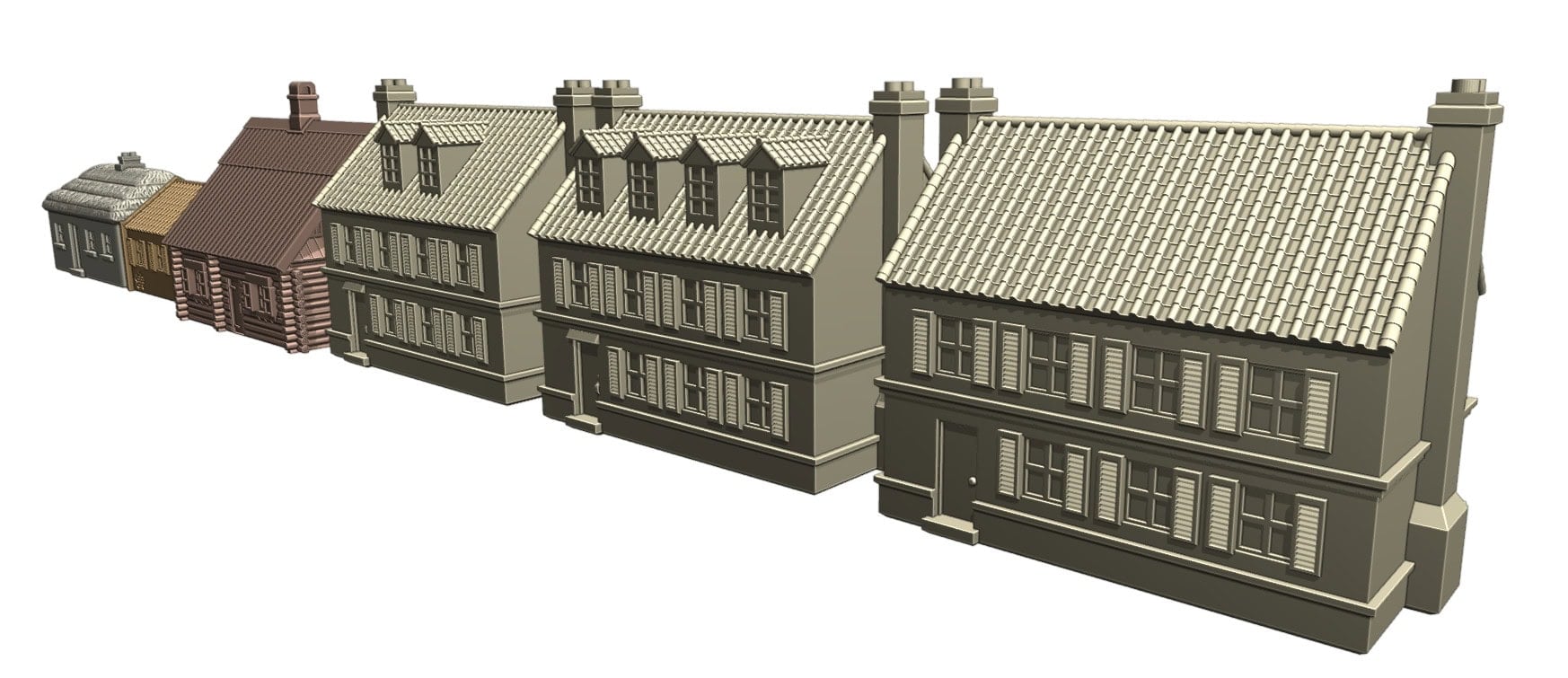 Ritterkrieg European Buildings and Trees #1 by Ritterkrieg - Wargaming3D