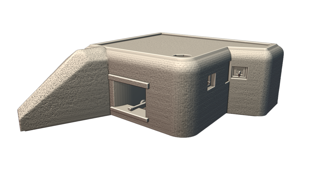 Ritterkrieg WWII German Bunker #2 PaK / HMG by Ritterkrieg - Wargaming3D