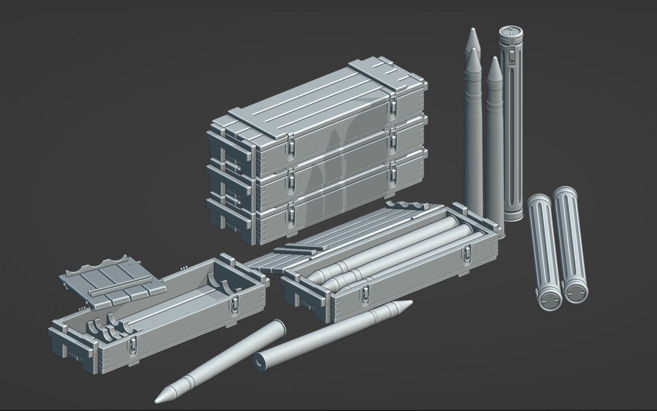 Ritterkrieg WWII German 7.5cm PaK 40 L/46 Panzergranate 39 Ammunition ...