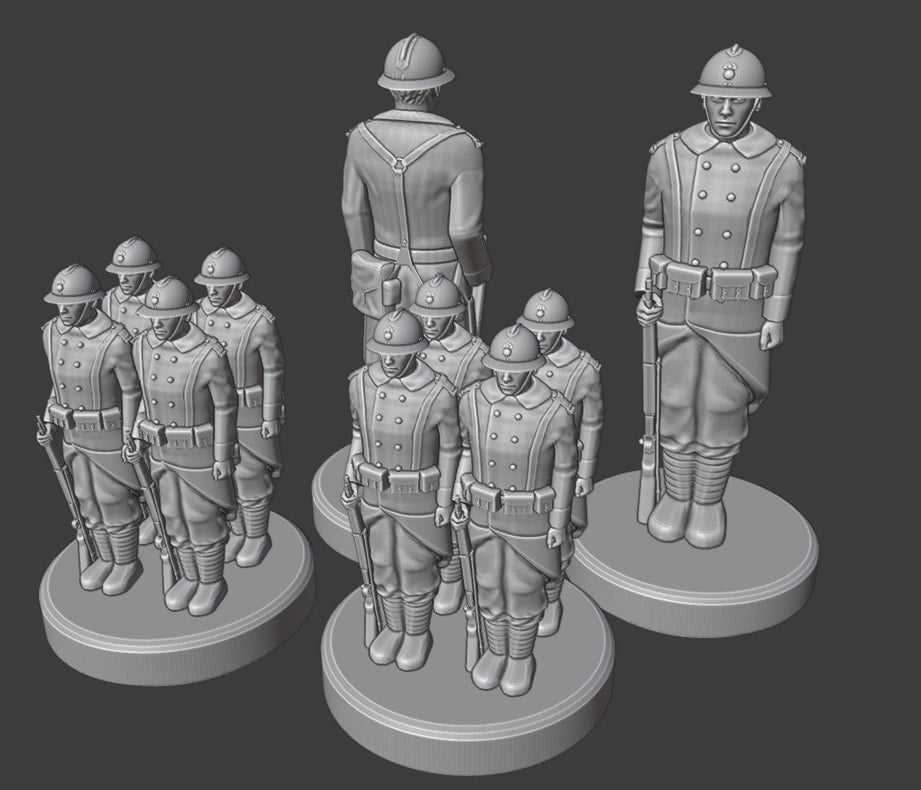 Ritterkrieg French WWII Infantry Figures by Ritterkrieg - Wargaming3D