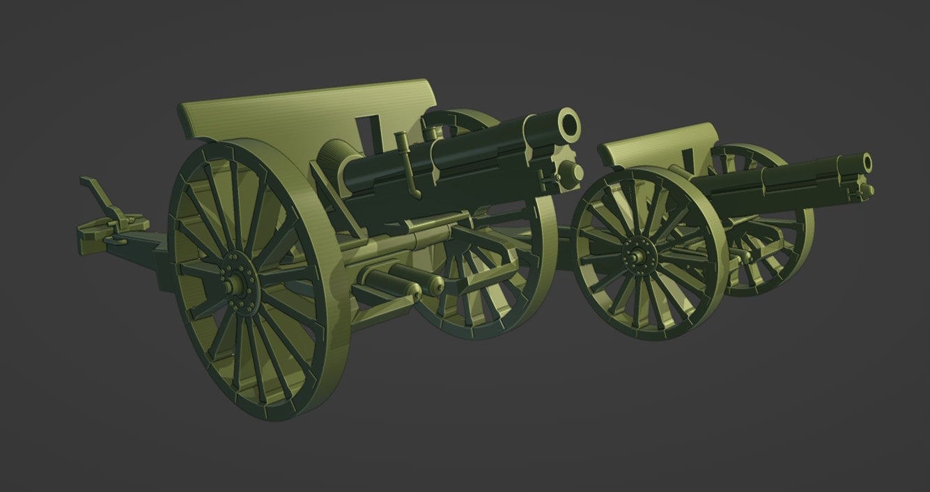 Ritterkrieg Japanese WWII Type 38 (Improved) Howitzer by Ritterkrieg ...