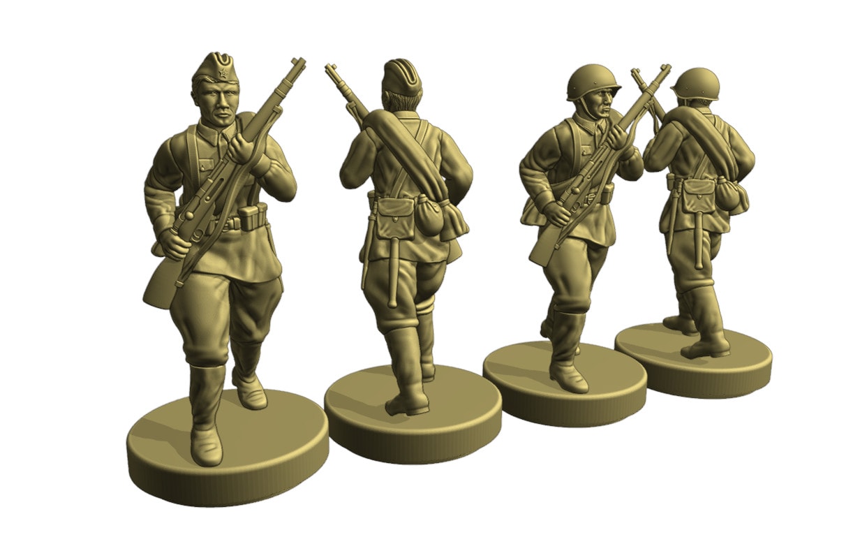 Ritterkrieg WWII 1941 Soviet Rifleman by Ritterkrieg - Wargaming3D
