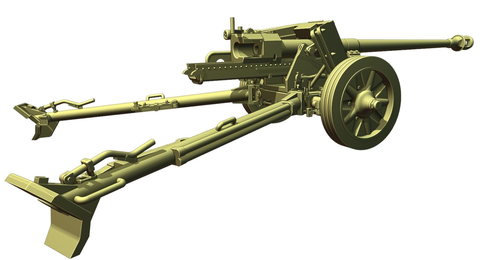 Ritterkrieg WWII German 7.5cm PaK 40 L/46 Anti-Tank Gun by Ritterkrieg ...