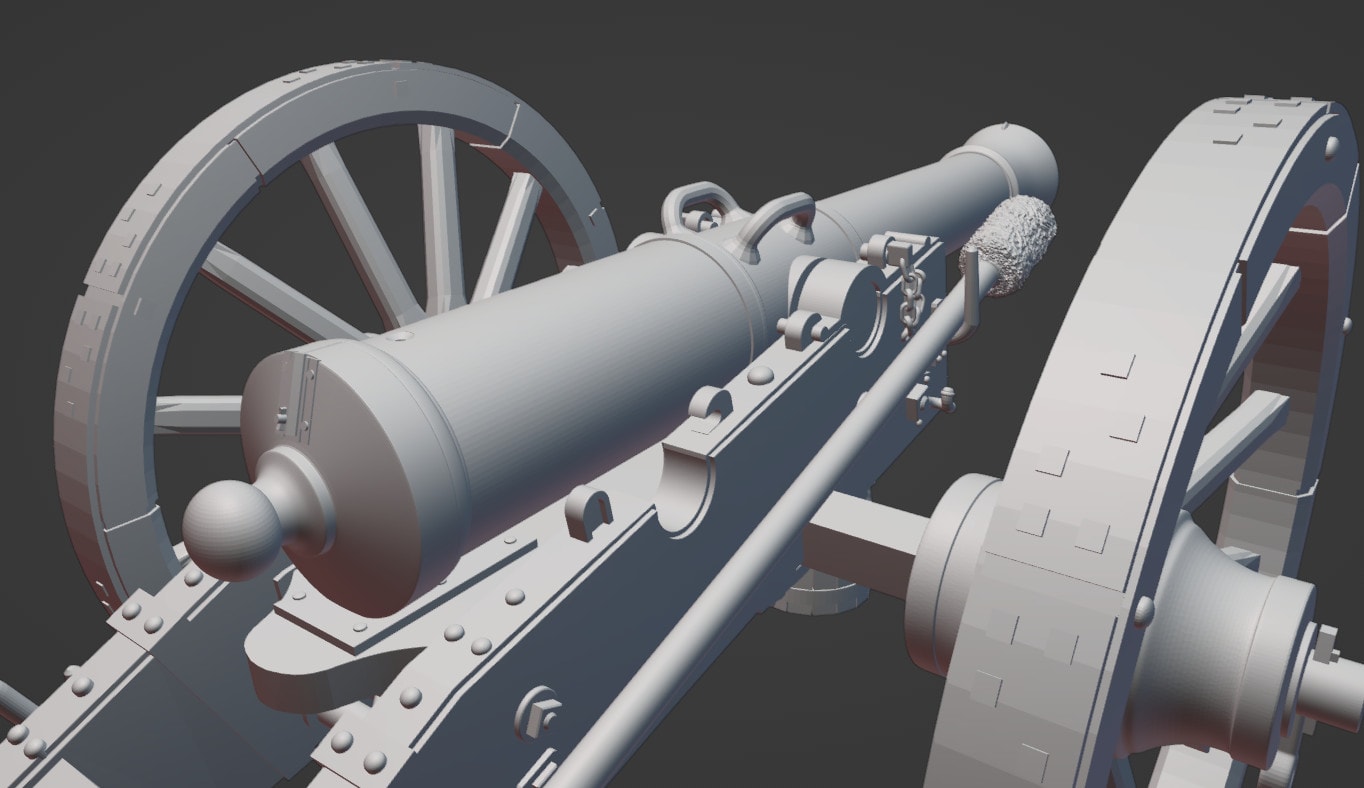 Ritterkrieg French Canon de 12 Gribeauval - 12 Pounder Cannon. by ...