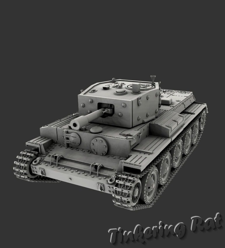 British Centaur Tank by TinkeringRat - Wargaming3D