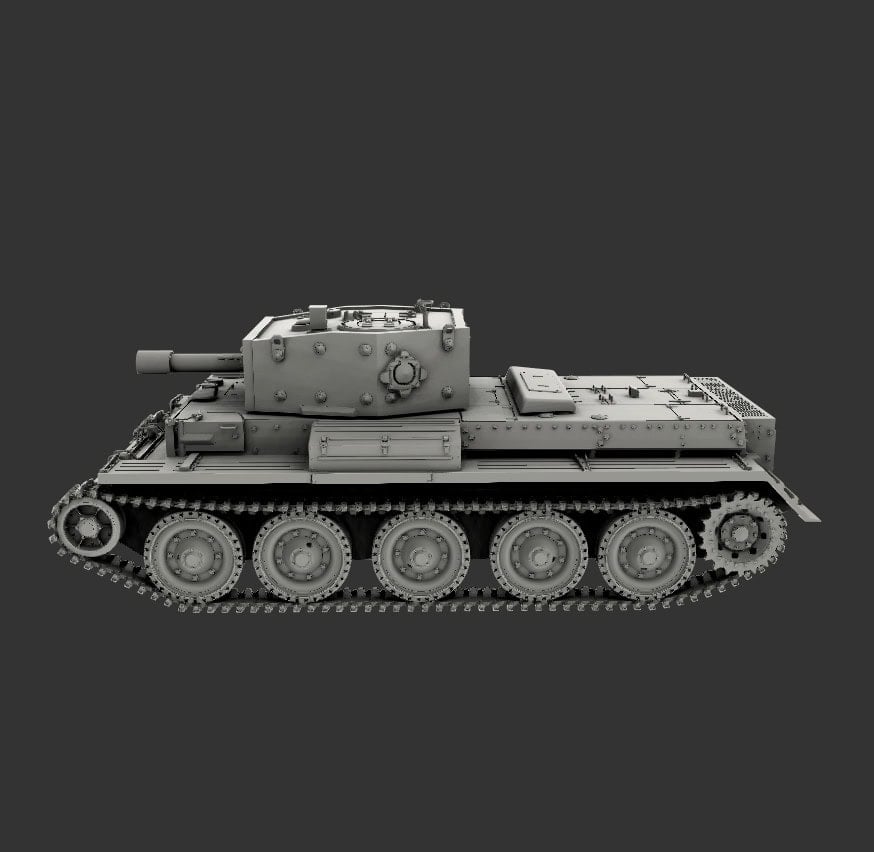 British Centaur Tank by TinkeringRat - Wargaming3D