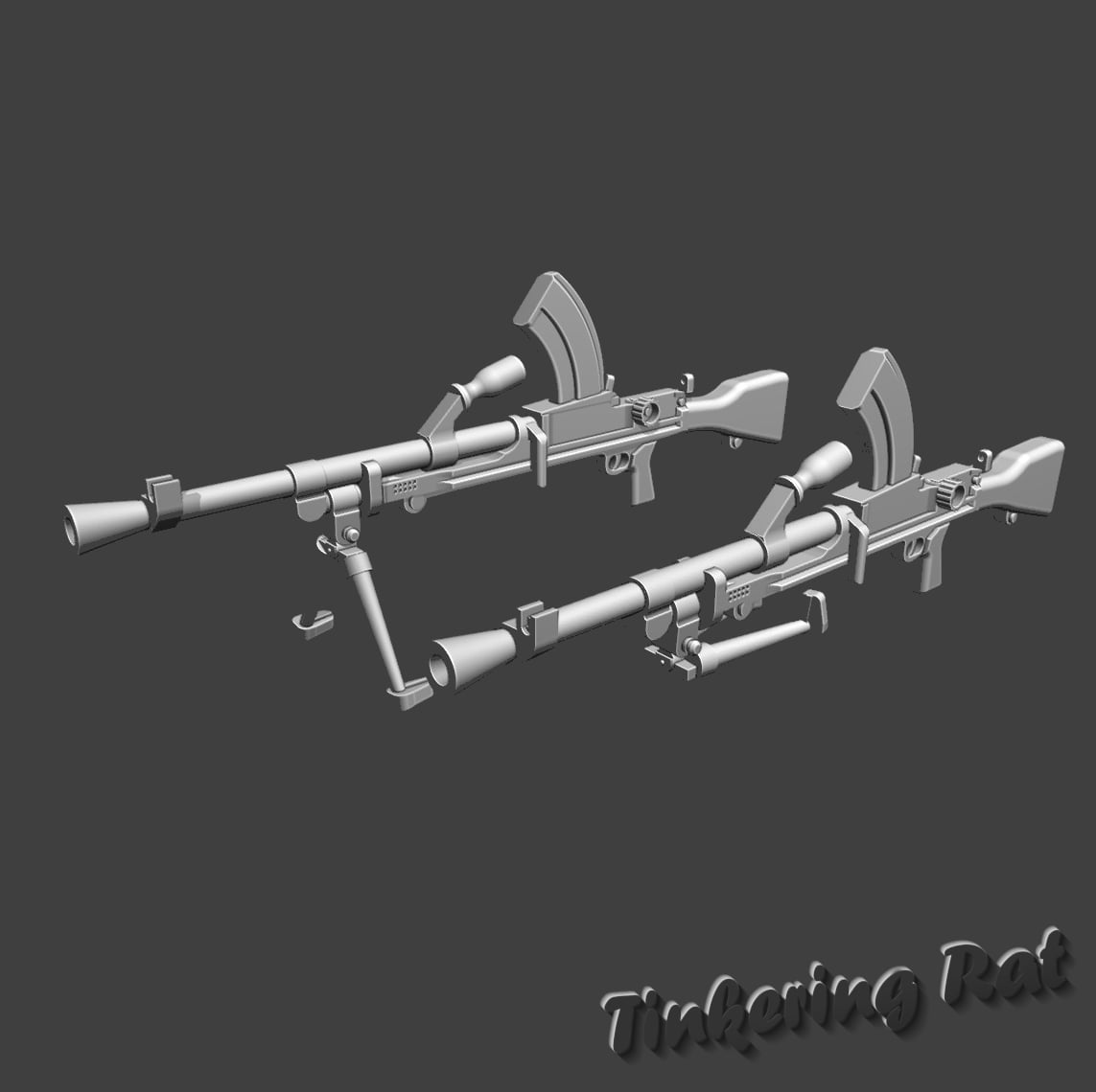 British WW2 Bren Light Machine Gun by TinkeringRat - Wargaming3D
